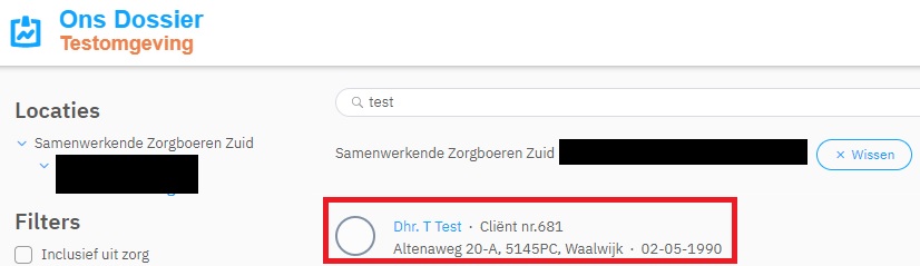 Opstellen Zorgplan - SZZ